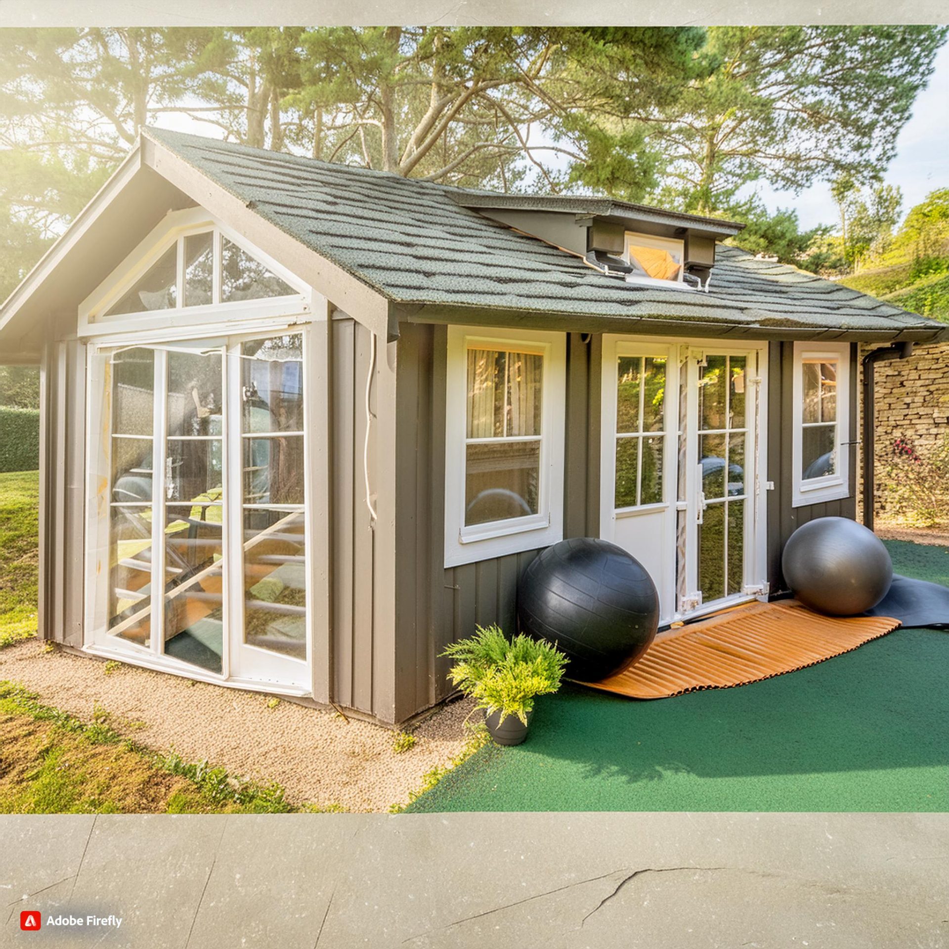 Create Your Home Gym with a Classic Dormer Shed